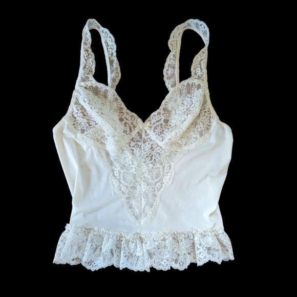 Olga | Intimates & Sleepwear | Vintage Olga Ruffle Sheer Lace Lingerie ...